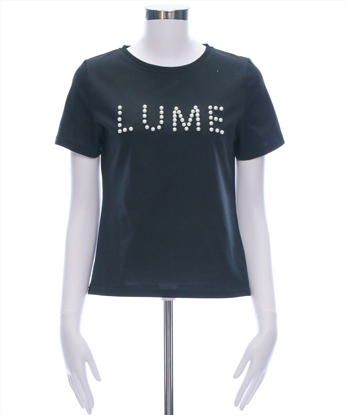 CLEAR BASIC≪WEB先行販売/SS新作≫パールロゴTシャツ[CL9229 CLEAR BASIC≪WEB先行販売/SS新作≫パールロゴTシャツ[CL9229